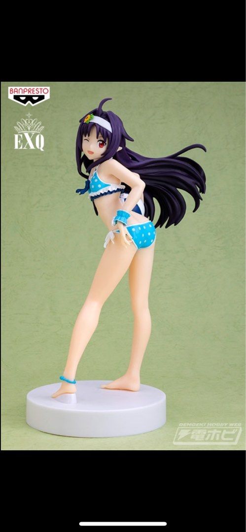 正版 日版 萬代 EXQ 刀劍神域 有紀 水著 泳裝 夏色少女 SAO 長盒 公仔 景品 模型 手辦 玩具 收藏 動漫, 書籍、休閒與玩具, 玩具、公仔、桌遊在旋轉拍賣
