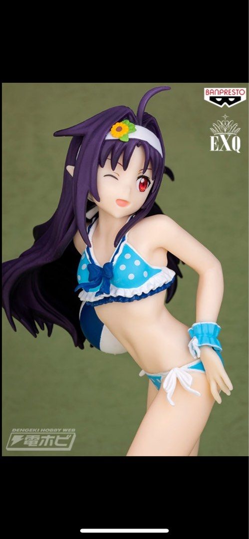 正版 日版 萬代 EXQ 刀劍神域 有紀 水著 泳裝 夏色少女 SAO 長盒 公仔 景品 模型 手辦 玩具 收藏 動漫, 書籍、休閒與玩具, 玩具、公仔、桌遊在旋轉拍賣