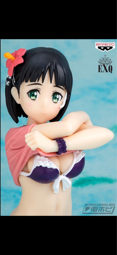 正版 日版 萬代 EXQ 刀劍神域 直葉 水著 泳裝 脫衣 SAO 長盒 公仔 景品 模型 手辦 玩具 收藏 動漫, 書籍、休閒與玩具, 玩具、公仔、桌遊在旋轉拍賣