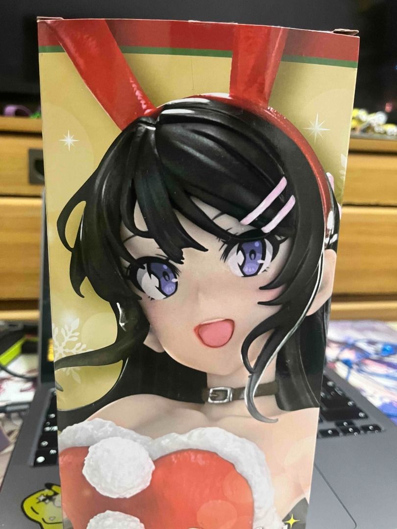 正版 TAITO Coreful 櫻島麻衣 冬季 兔女郎 Winter Ver. 青春豬頭少年 公仔 動漫 PVC 景品 周邊 玩具 手辦 模型, 興趣及遊戲, 玩具與遊戲在旋轉拍賣