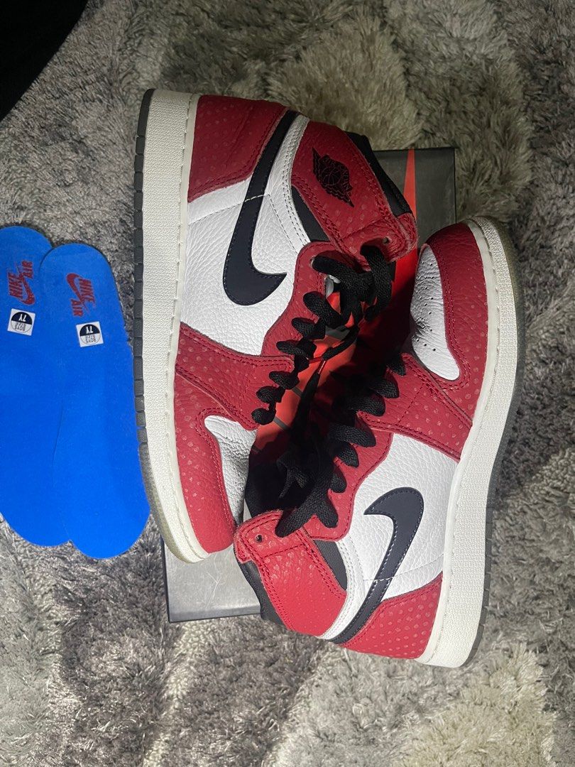 air jordan 1 spiderman origin, Men's Fashion, Footwear, Sneakers on ...