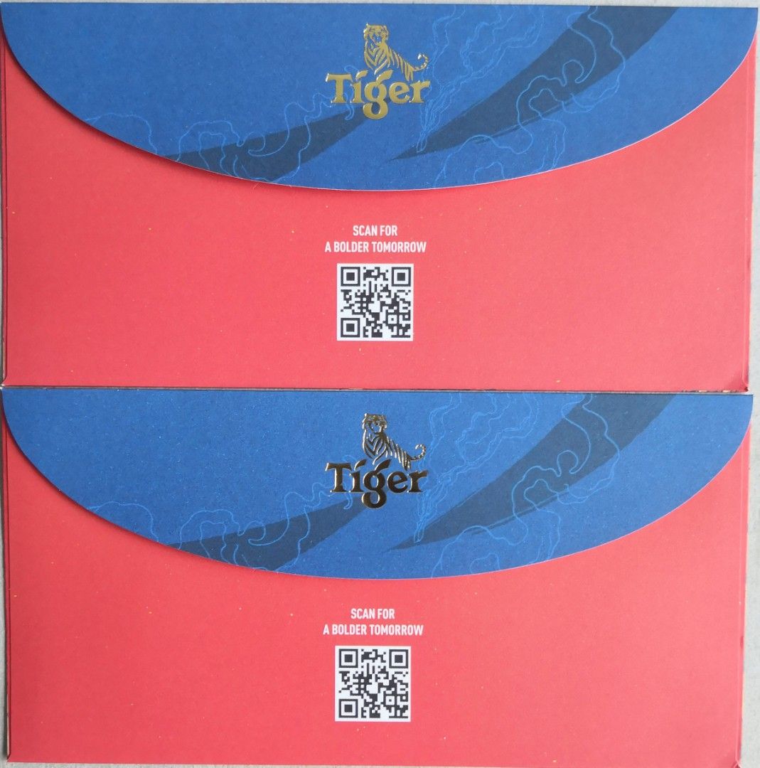 Ang Pow Packets - 2024 TIGER 2 pcs, Hobbies & Toys, Stationery & Craft ...