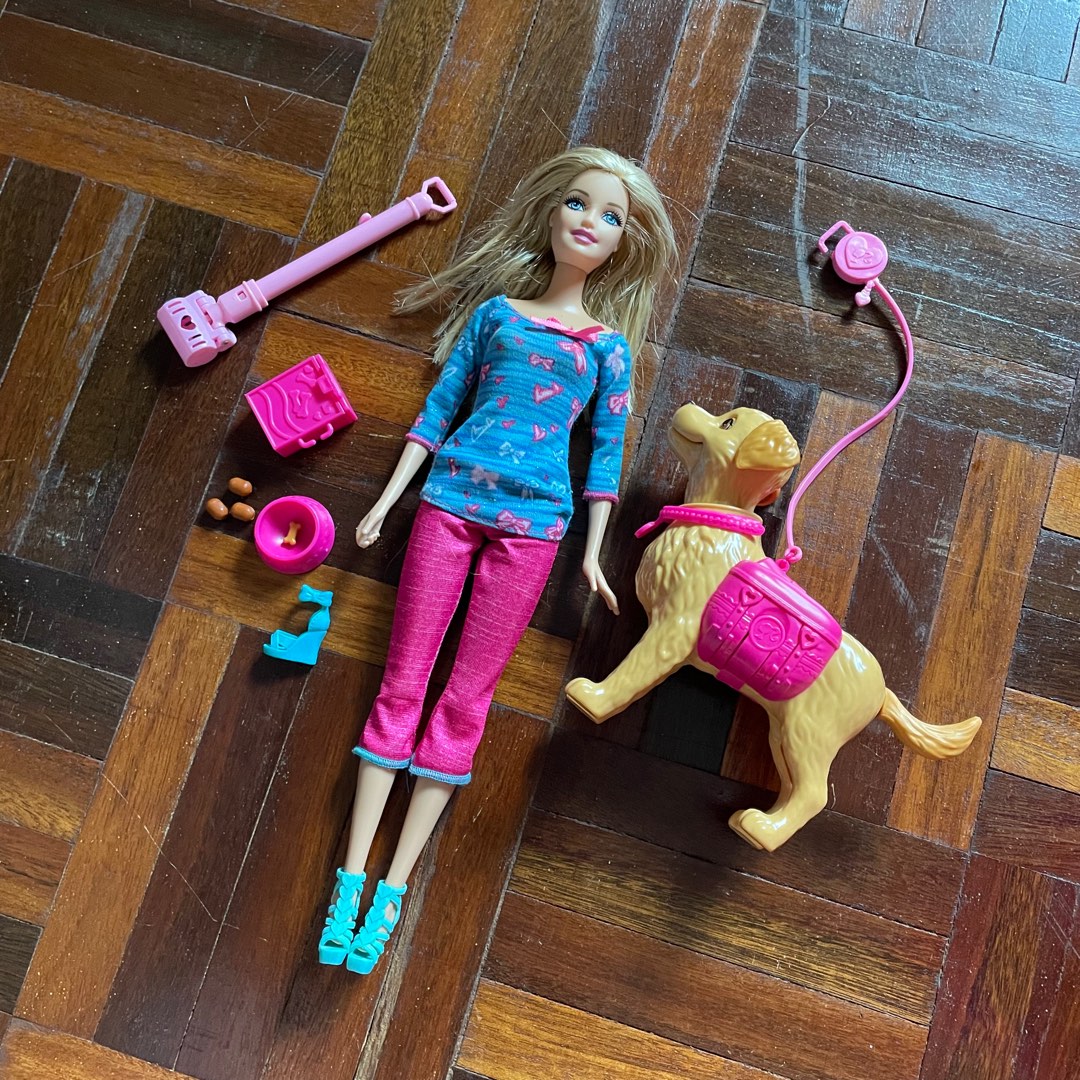 barbie potty training taffy barbie doll and pet playset, Hobbies & Toys ...