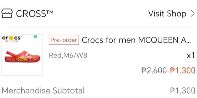 Crocs Lightning McQueen ADULT SIZE CLASS A, Men's Fashion, Footwear ...