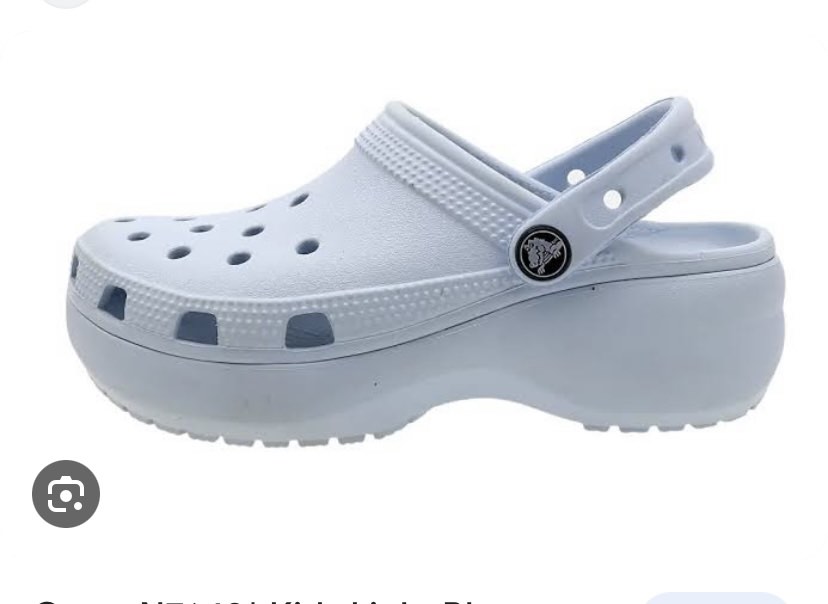 Authentic Crocs women Platform clogs in Light blue, Women's Fashion ...