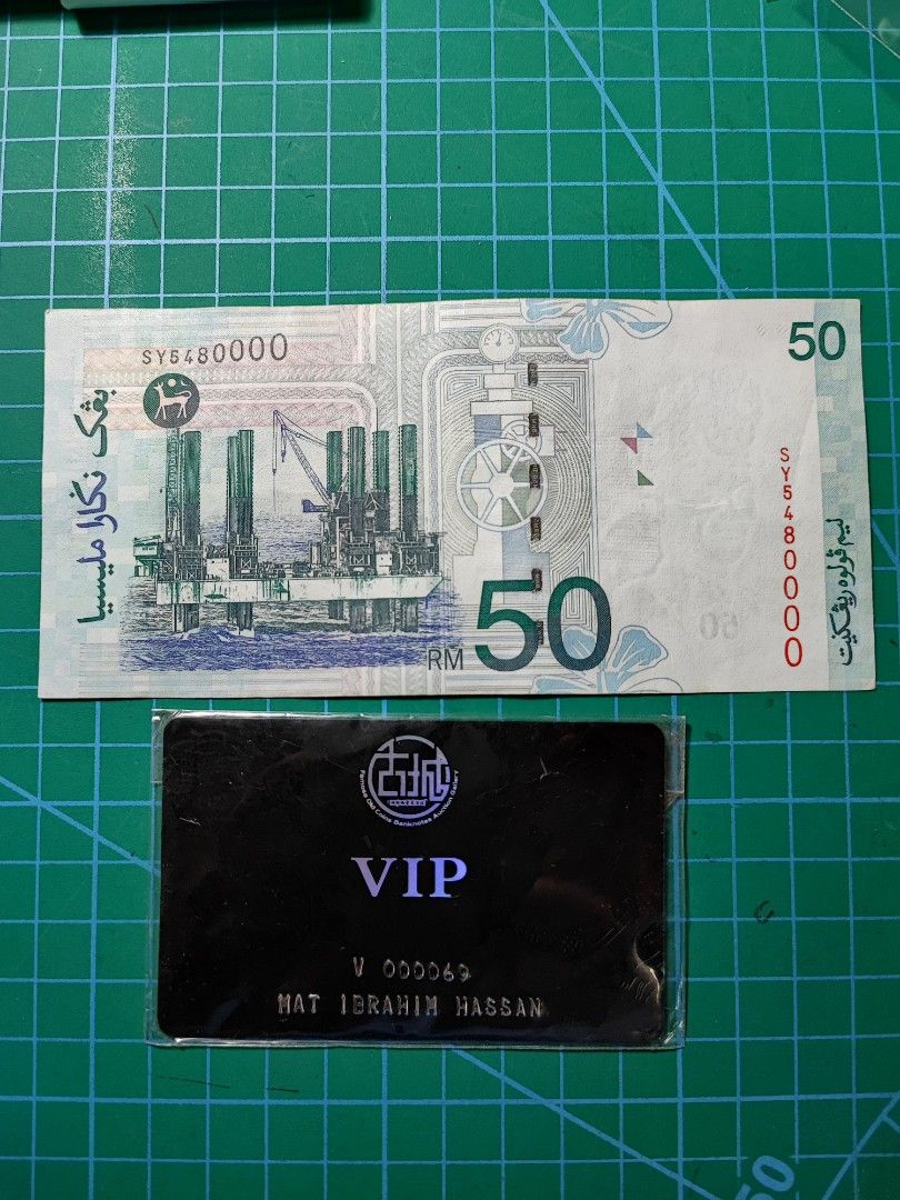 Duit Lama Sign Zeti Aziz Last Prefix SY5480000, Hobbies & Toys ...