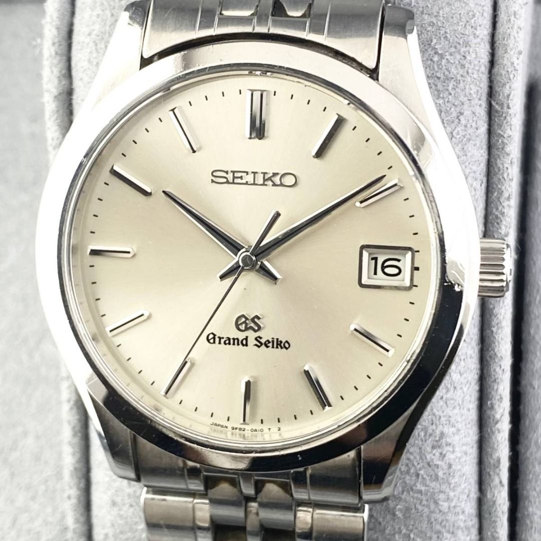 Grand Seiko GS 手錶男士 9F82-0A10 銀色錶盤 圓面, 名牌, 手錶 - Carousell
