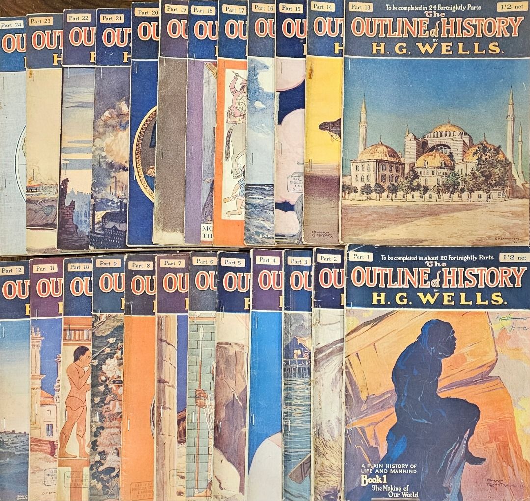H G Wells - The Outline Of History - 1st Edition Magazine Full Set ...
