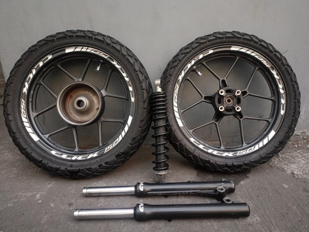 Honda Click V1, Car Parts & Accessories, Mags and Tires on Carousell