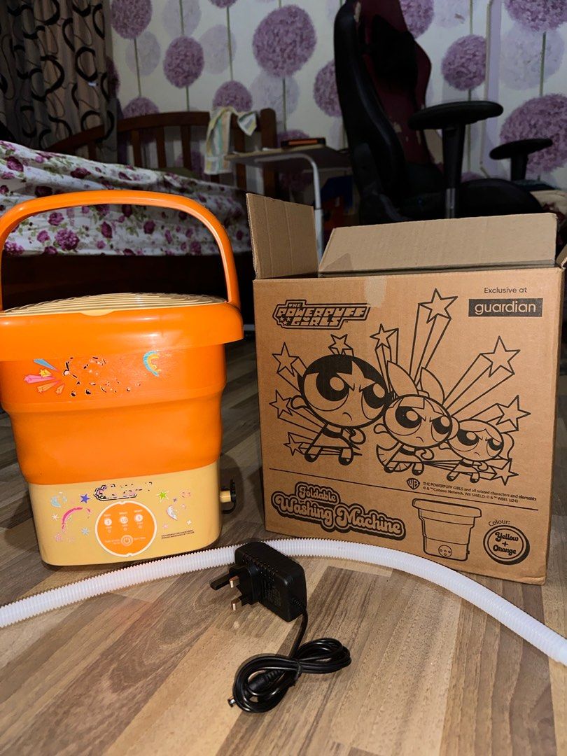 Mini Washing Machine PowerPuff Girls, TV & Home Appliances, Washing ...