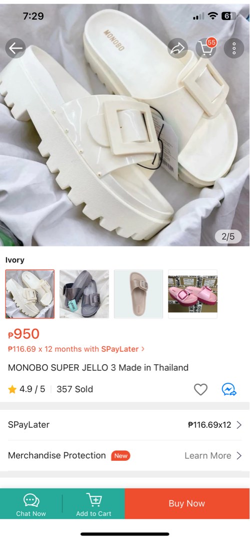 MONOBO Super Jello 3, Women's Fashion, Footwear, Flats & Sandals on ...