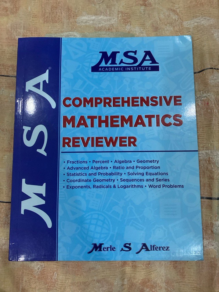 MSA Comprehensive Mathematics Reviewer, Hobbies & Toys, Books ...
