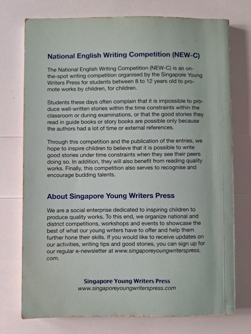 National English Writing Competition The Best Of Primary 3 And 4 Book 2 ...
