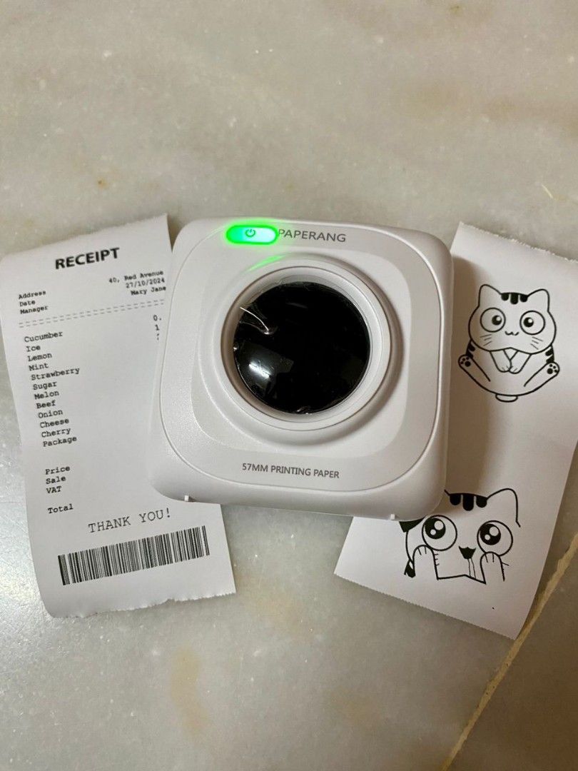 Paperang P1 Bluetooth Termal Inkless Mini Wireless Easy Portable ...