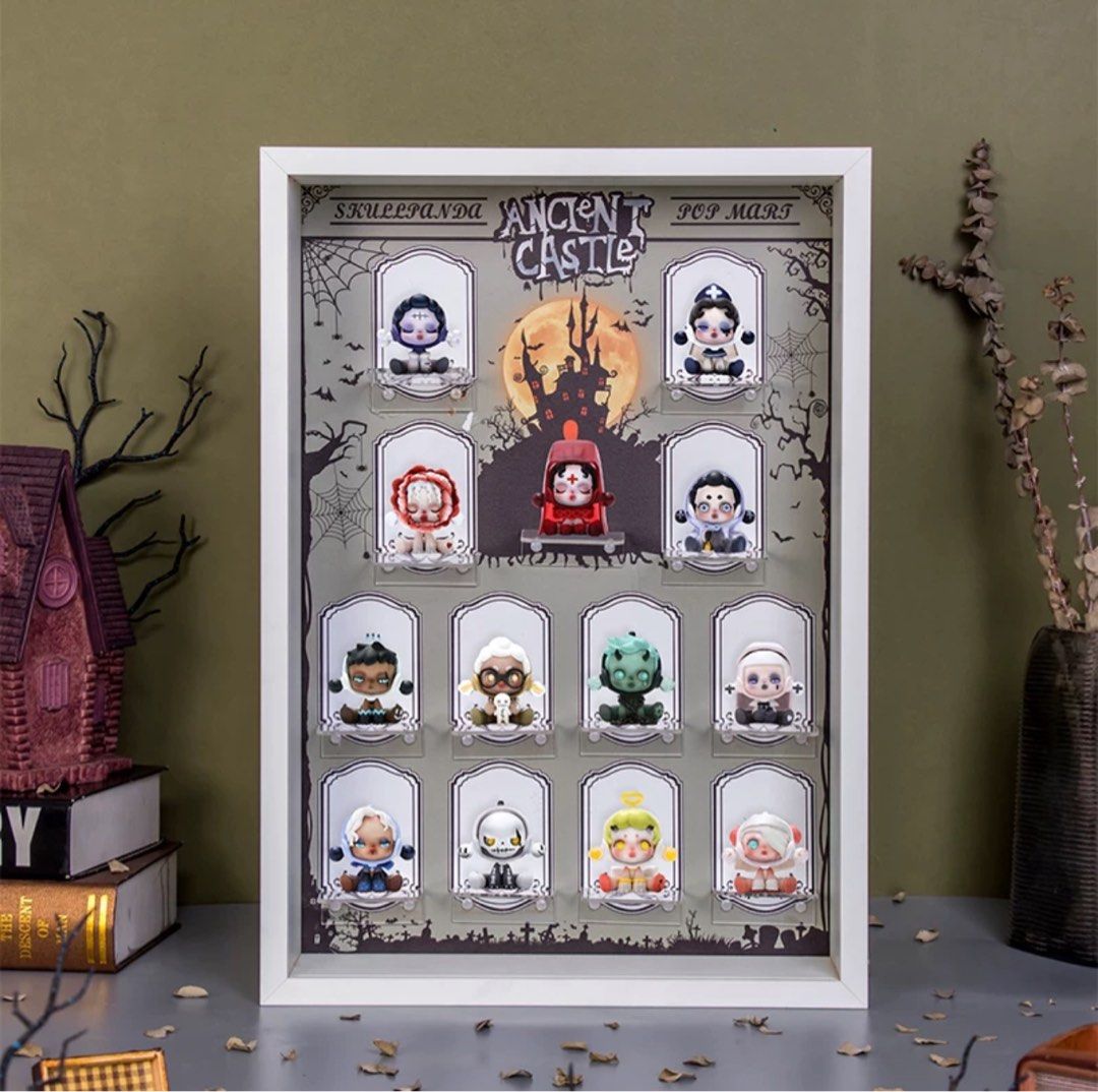 [PO] Popmart SkullPanda Ancient Castle Display Light Frame Box, Hobbies ...