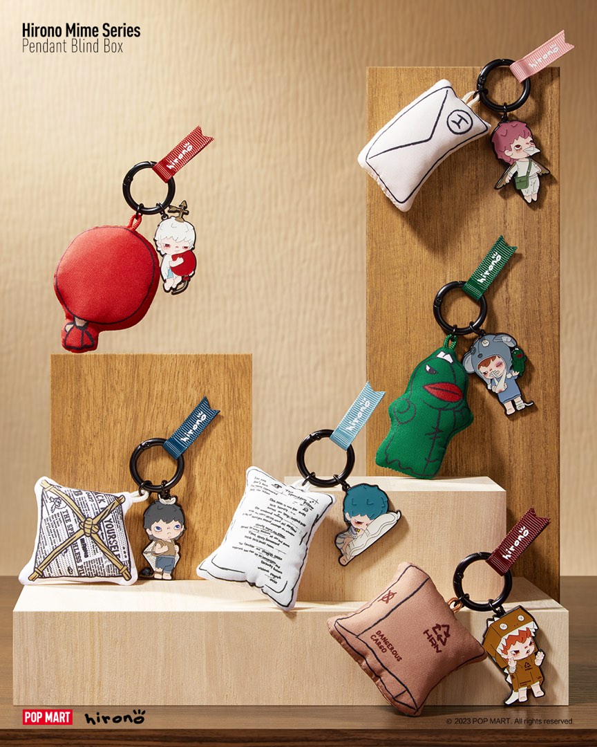 POPMART Hirono Mime Artist Pendant, Hobbies & Toys, Toys & Games on ...