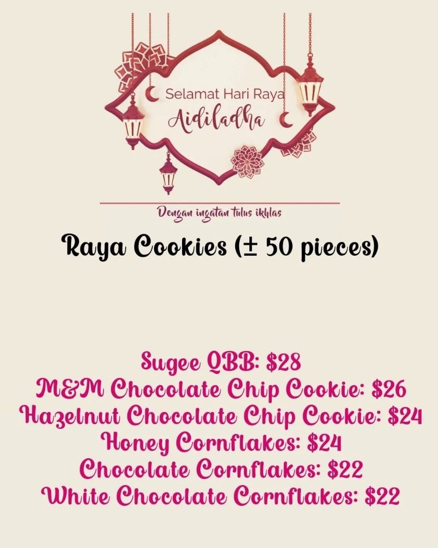 Raya 2024 Open Orders, Food & Drinks, Homemade Bakes on Carousell