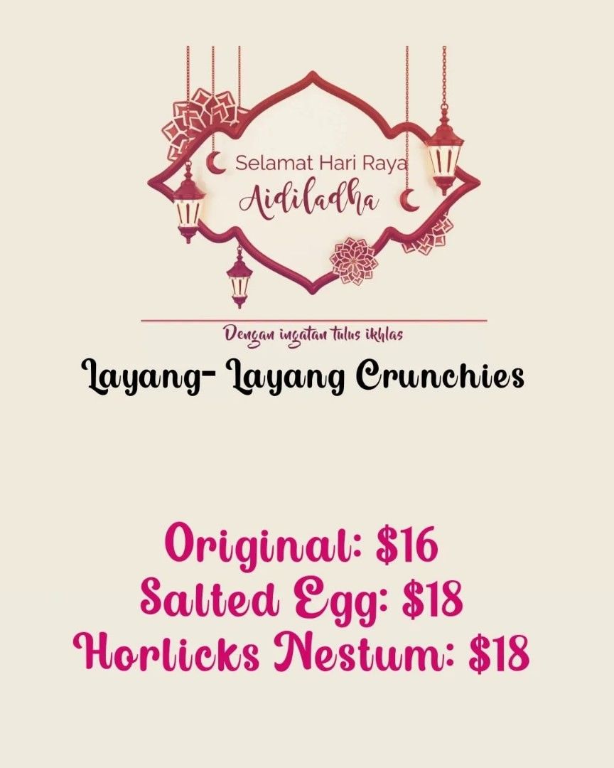 Raya 2024 Open Orders, Food & Drinks, Homemade Bakes on Carousell