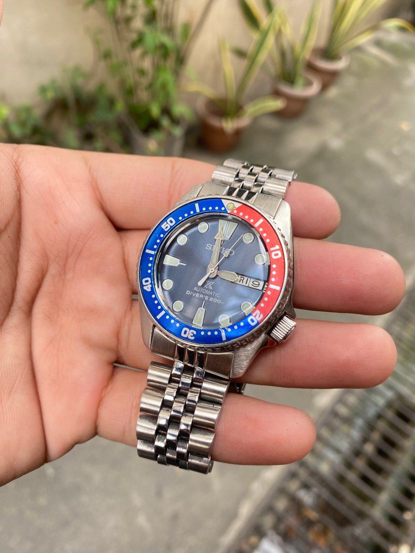 Seiko Prospex Automatic SKX015 PEPSI, Luxury, Watches on Carousell
