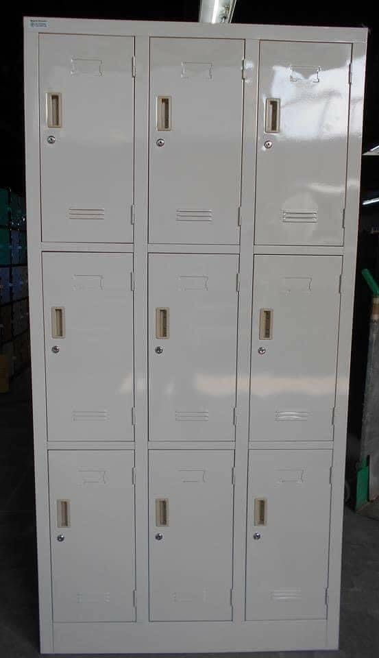 STEEL LOCKER CABINET - 9 OPENINGS, Furniture & Home Living, Office ...