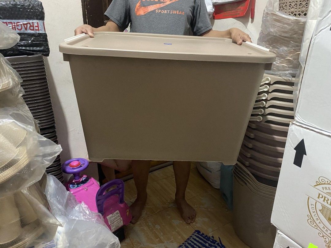 Storage box 100 liters, Furniture & Home Living, Home Improvement ...