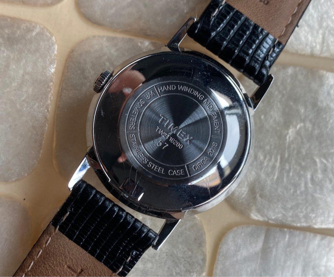 Timex Marlin TW2T18200 Mechanical Hand Wind, Men's Fashion, Watches ...