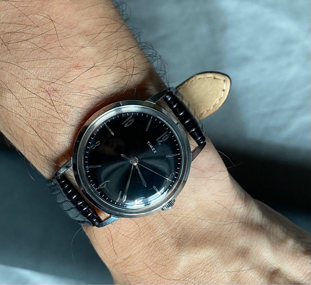 Timex Marlin TW2T18200 Mechanical Hand Wind, Men's Fashion, Watches ...