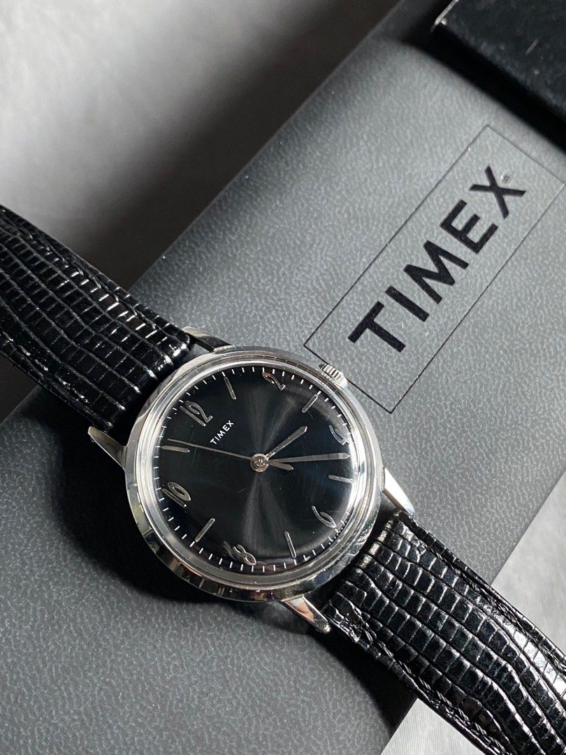 Timex Marlin TW2T18200 Mechanical Hand Wind, Men's Fashion, Watches ...