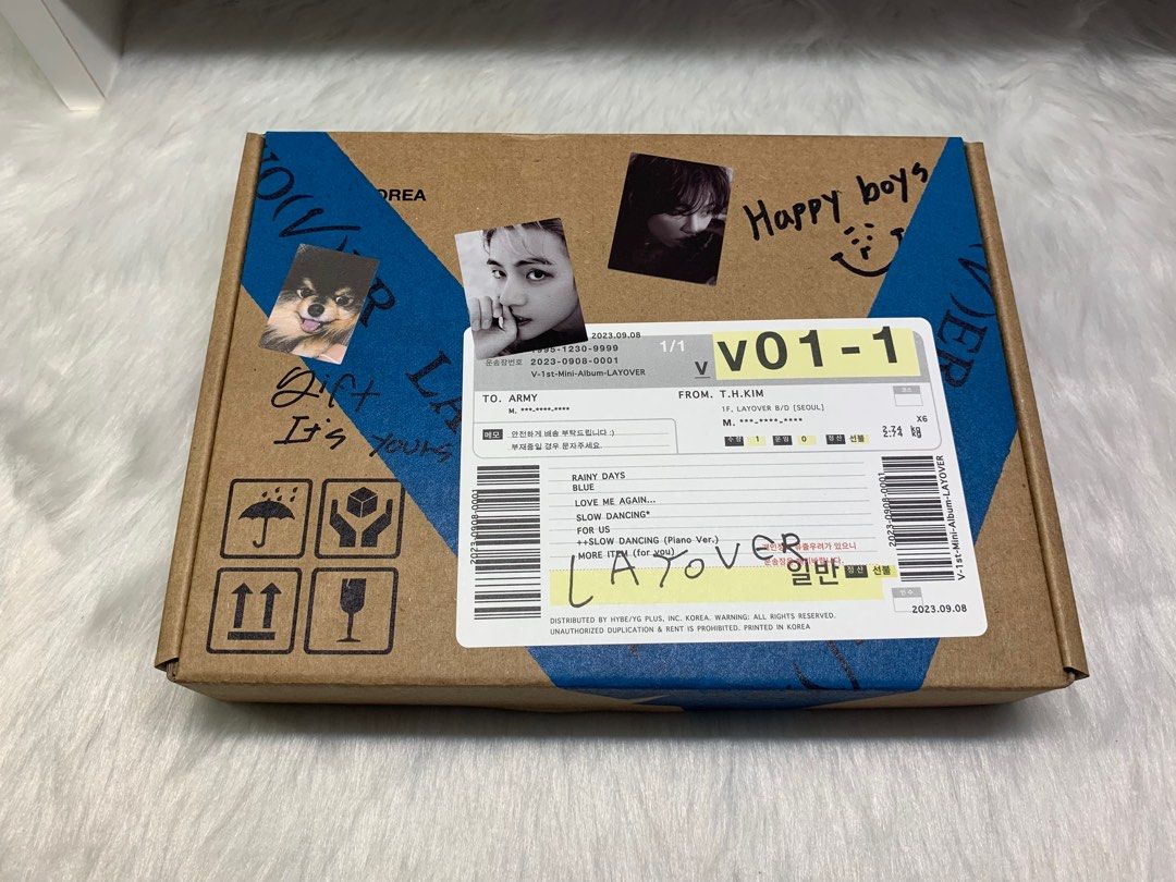 V Layover Album Blue Ver. Unsealed, Hobbies & Toys, Memorabilia ...