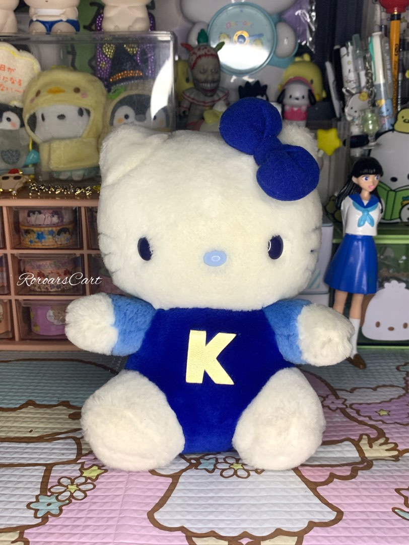 Vintage Sanrio Hello Kitty Blue Plush, Hobbies & Toys, Toys & Games on ...