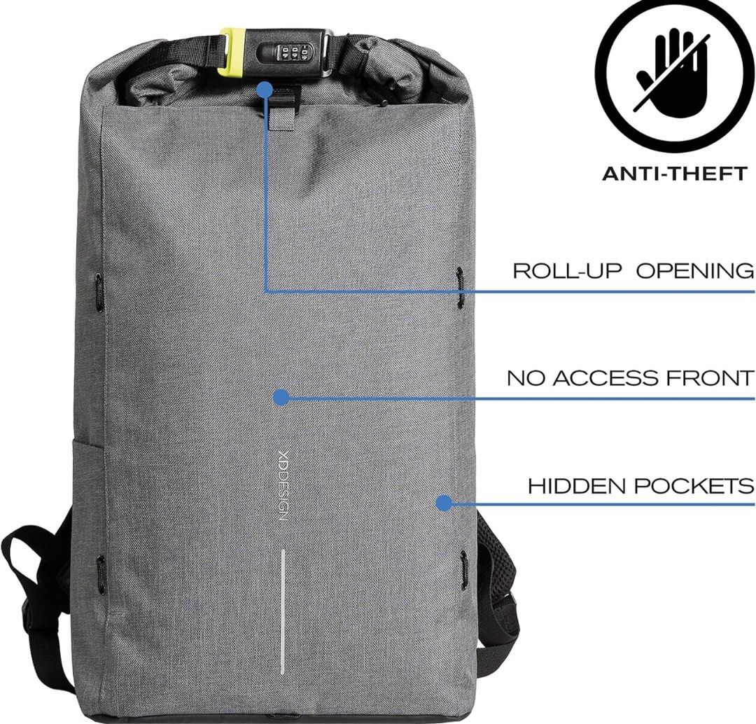 XD Design Urban Dark Blue Anti-Theft Laptop Backpack for Travel, Men's ...