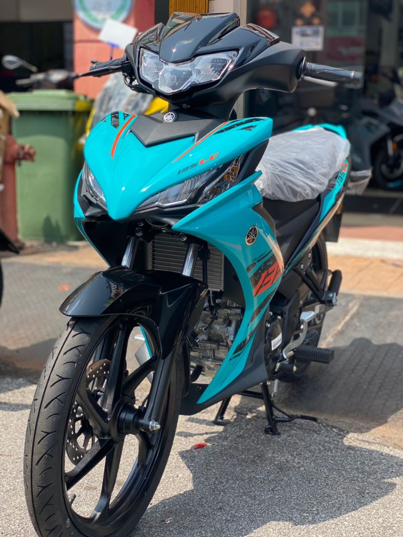YAMAHA LC 135 v8 fi WARNA CYAN DEPOSIT RM100 FREE DELIVERY FULL LOAN ...
