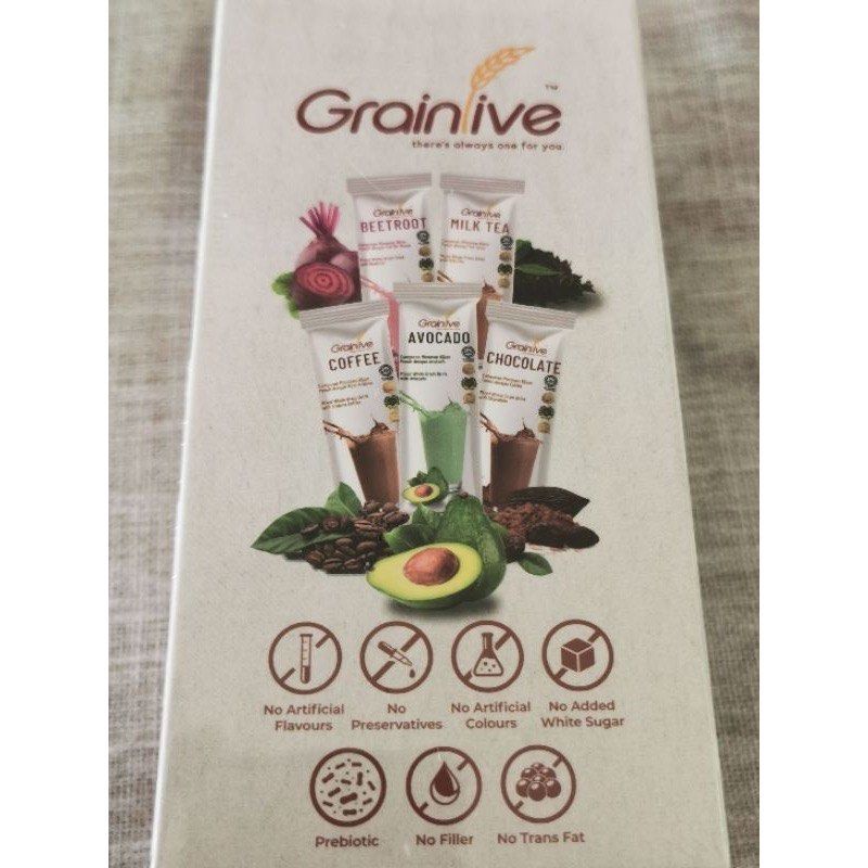 30x 5 sachets Halal Grainlive Mixed Grain (Assorted) Meal Replacement ...