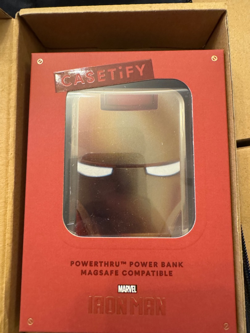 (現貨）充電寶 正貨 尿袋 Marvel 漫威 Casetify Ironman 鐵甲奇俠 Tony Stark powerthru ...