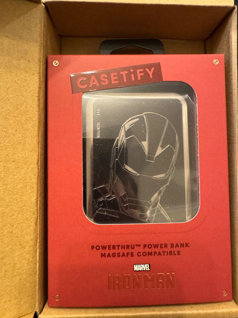 (現貨）充電寶 正貨 尿袋 Marvel 漫威 Casetify Ironman 鐵甲奇俠 Tony Stark powerthru ...