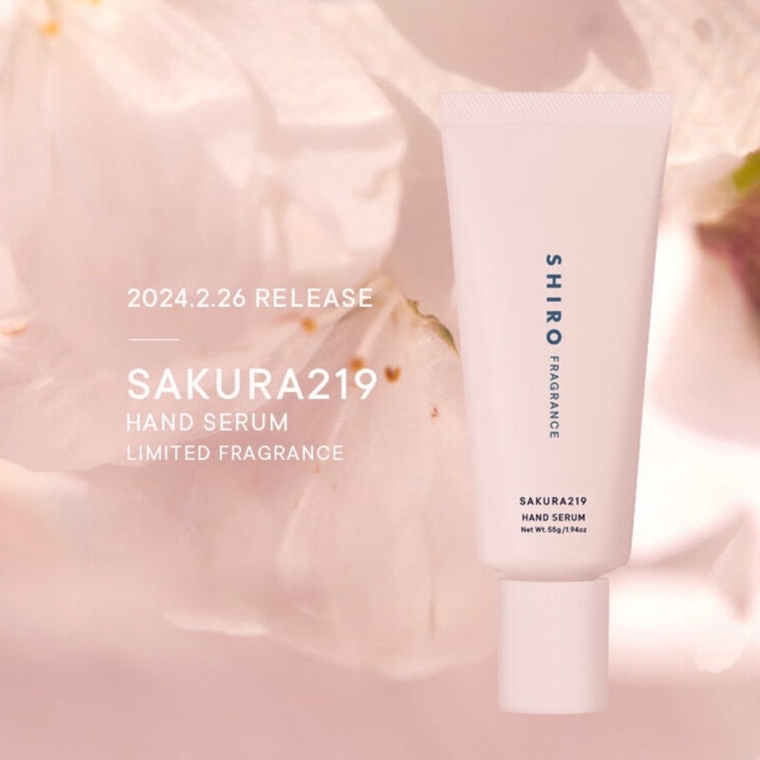 日本製 SHIRO sakura 季節限定 櫻花香氛 護手精華 Sakura219 Hand Serum Made In Japan, 美容 ...