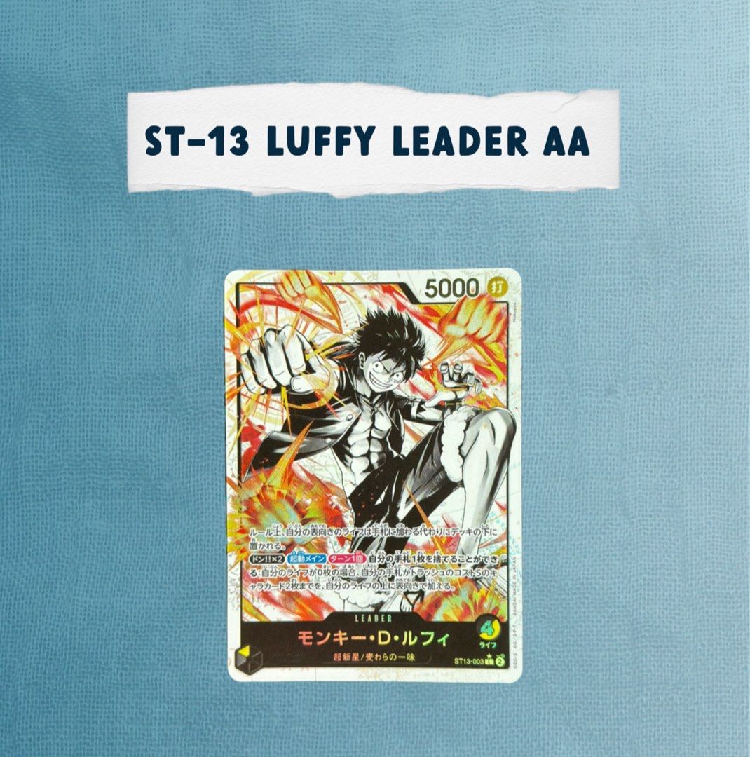 (AA) ST-13 ST13-003 Luffy Leader AA | One Piece Card Game TCG , Hobbies ...