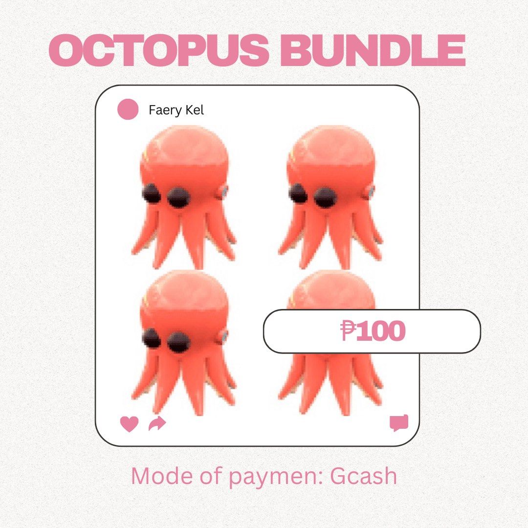 ADOPT ME | OCTOPUS BUNDLE, Video Gaming, Video Games, Others on Carousell
