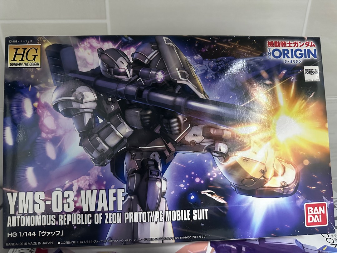 Bandai HG YMS-03 Waff Gundam The Origin (GTO), 興趣及遊戲, 玩具 & 遊戲類 - Carousell