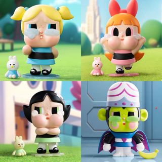 CRYBABY POWERPUFF GIRLS SERIES POPMART PHONE KEYCHAIN CHARM BLIND BOX ...