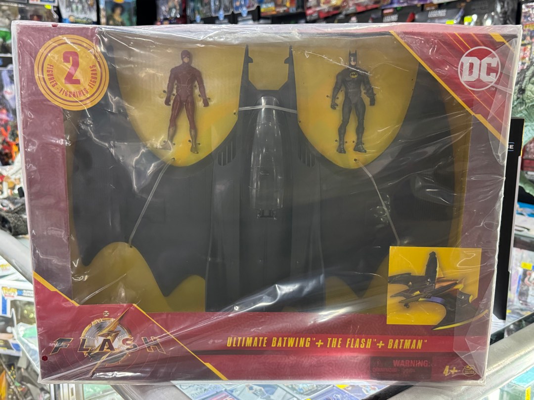 DC Spin Master Flash Movie Ultimate Batwing W/Batman and Flash figure ...