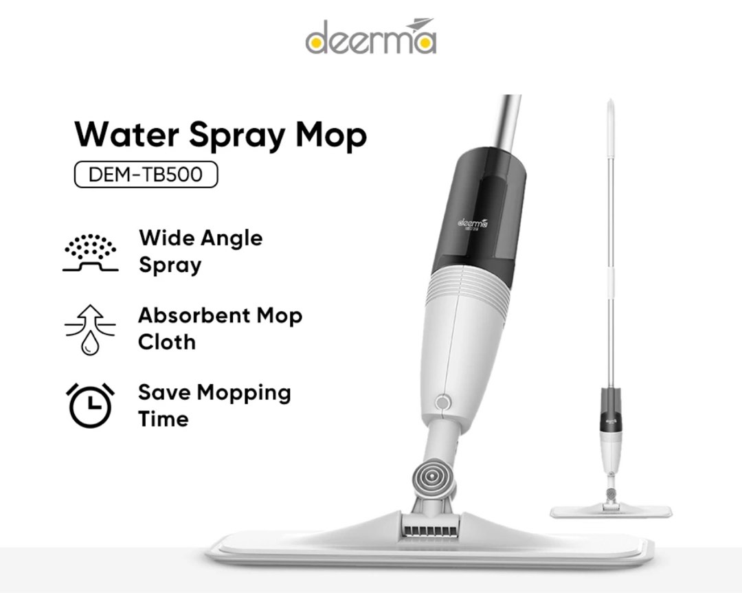 Deerma TB500 Spray Mop 2 in 1 Mop and Sweep With Micro Fiber Cloth ...