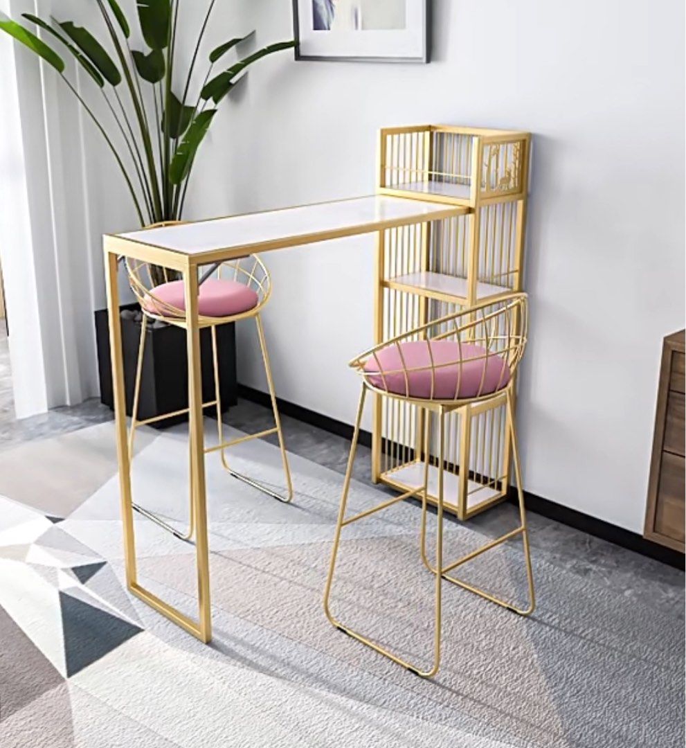 DEGAR Modern Foldable Bar Table, Furniture & Home Living, Furniture ...