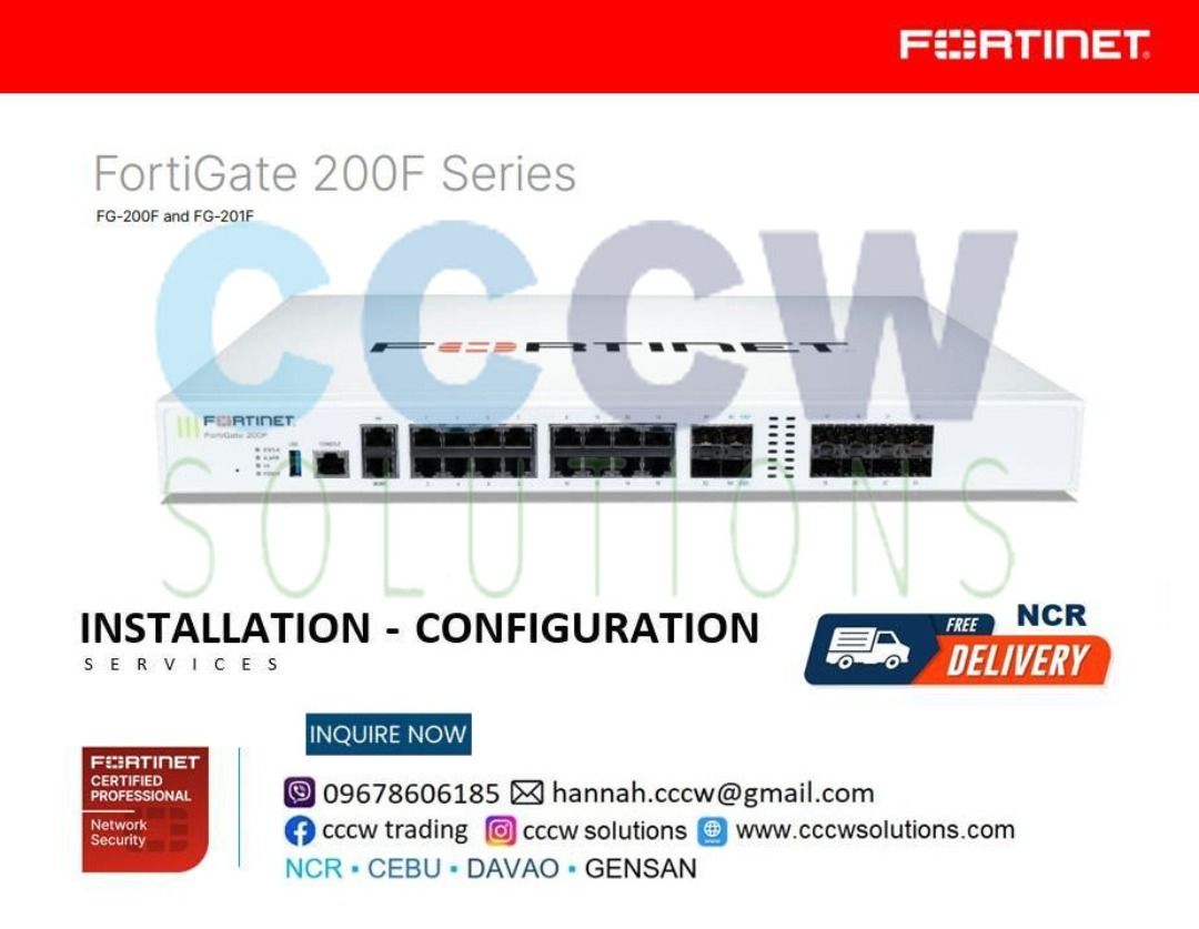 Firewall- Fortinet FortiGate 200F Enterprise-Grade Protection for ...