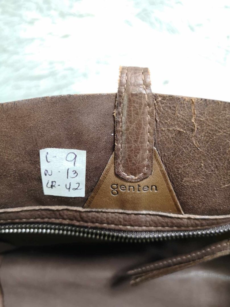 Genten Choco Brown Leather Tote Bag, Women's Fashion, Bags & Wallets, Tote Bags on Carousell