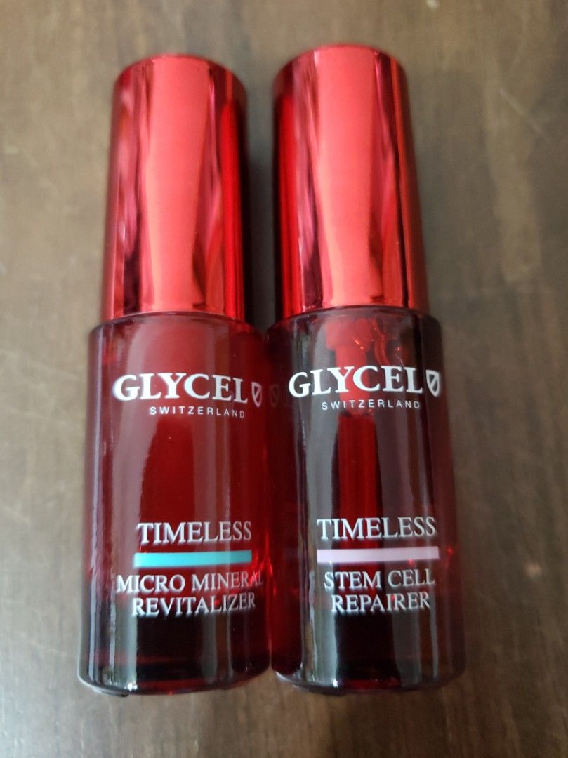 Glycel timeless stem cell repairer 10ml micro mineral revitalizer 10ml 全新, 美容＆個人護理, 健康及美容 - 皮膚護理 ...