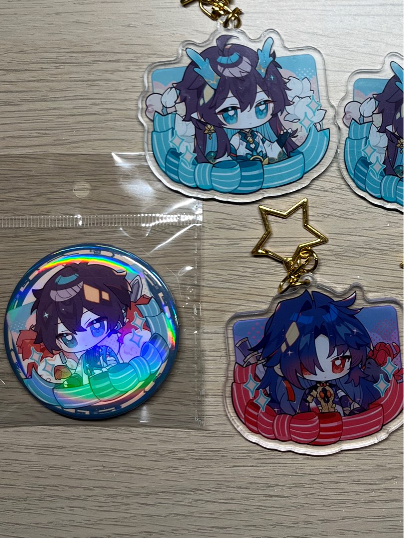honkai star rail hsr keychain merch blade danheng imbibitor lunae ...