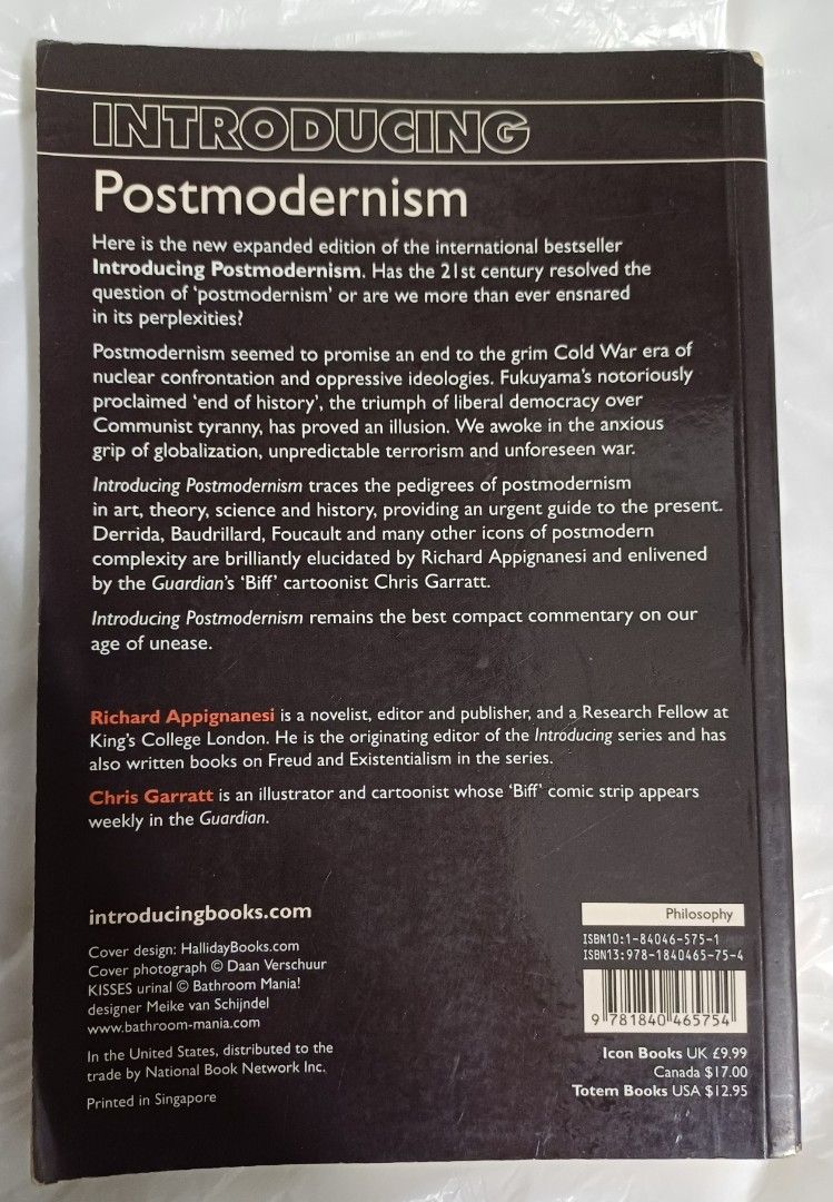 Introducing Postmodernism, 興趣及遊戲, 書本 & 文具, 小說 & 故事書 - Carousell