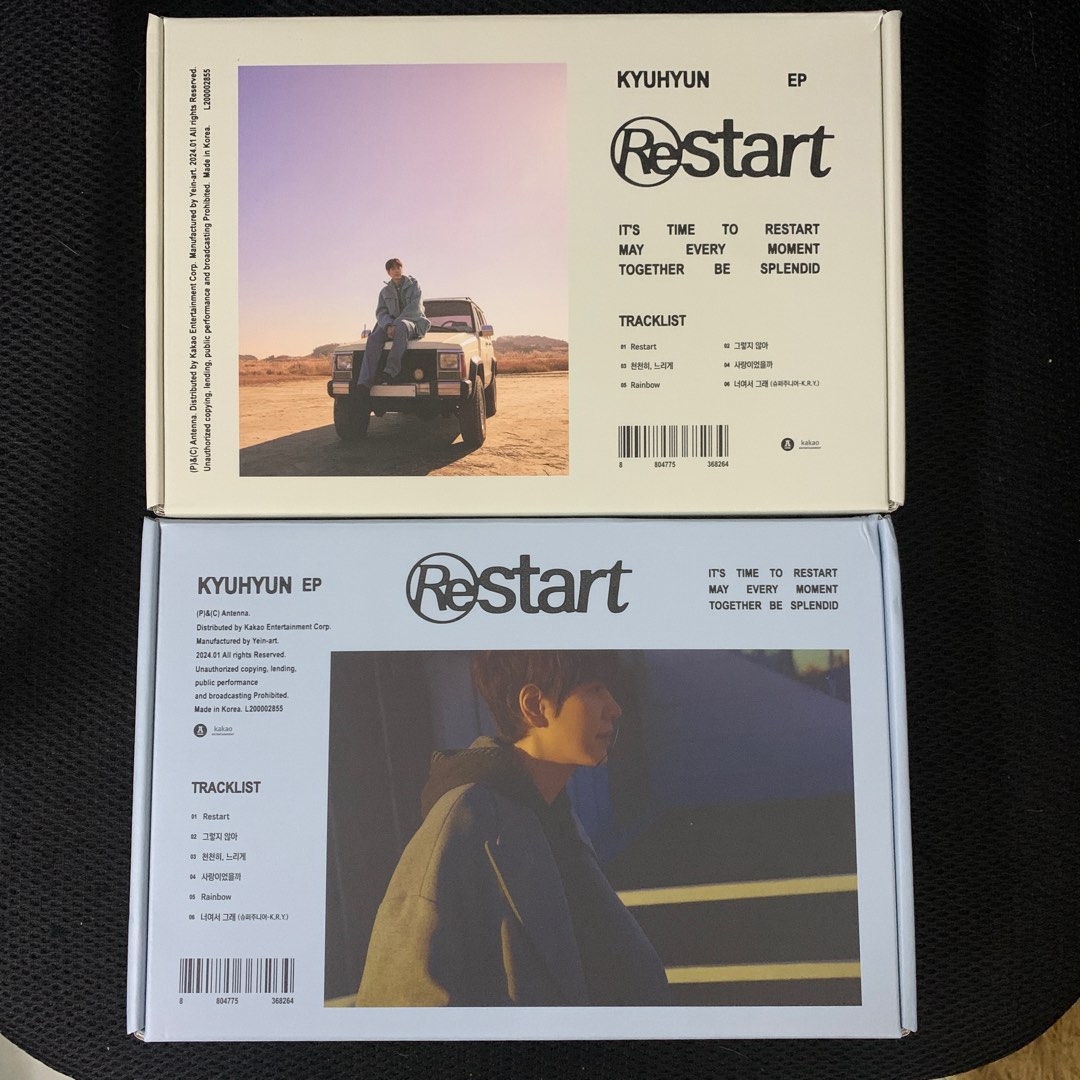 KYUHYUN RESTART ALBUM unsealed, Hobbies & Toys, Music & Media, CDs ...