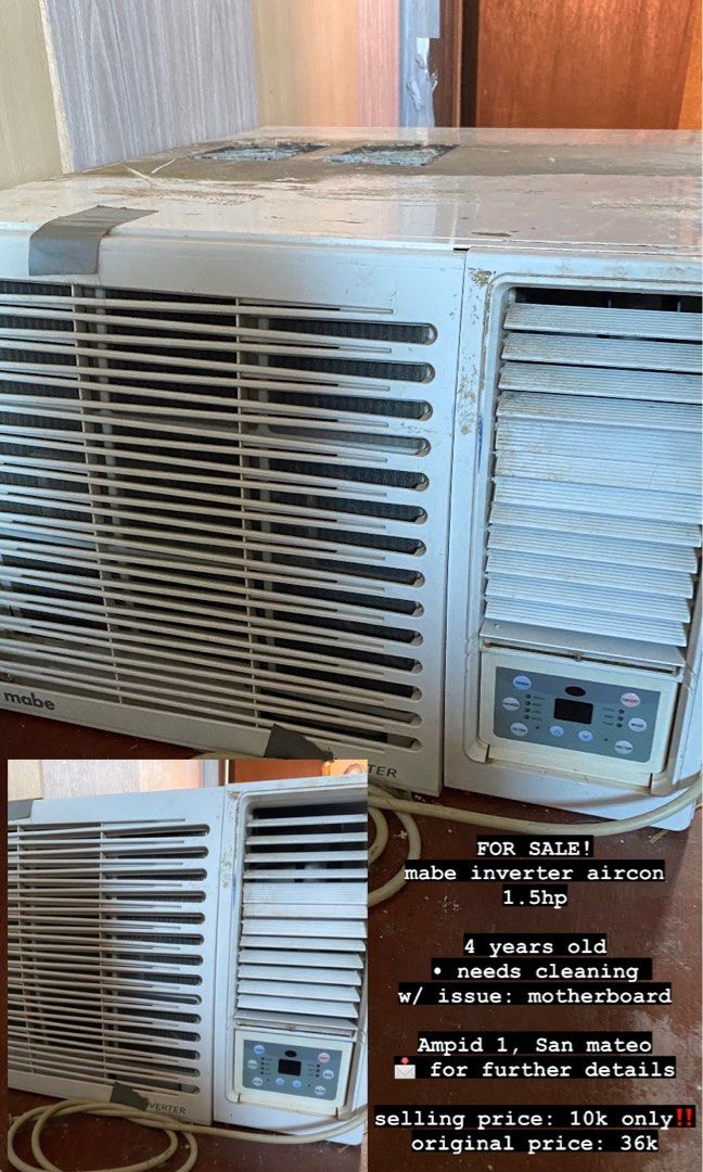 Mabe inverter aircon, TV & Home Appliances, Air Conditioning and ...